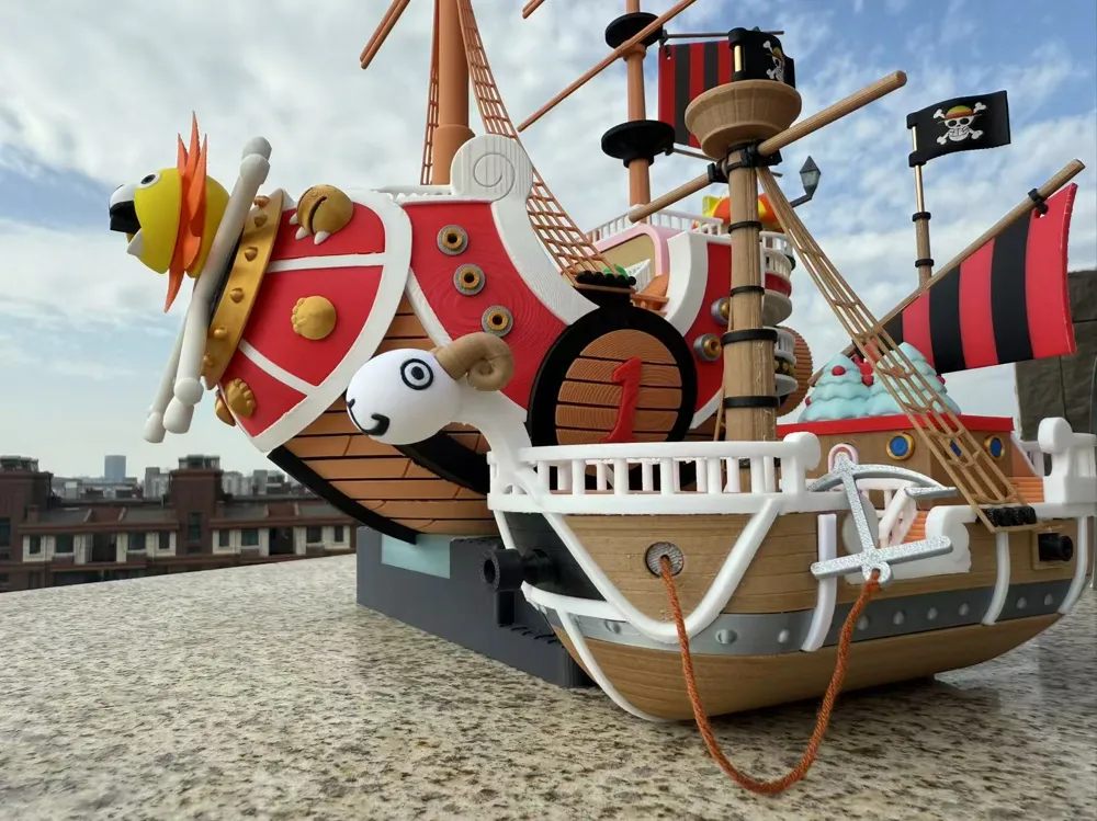 【150+ parts/450g】Going Merry/One Piece Luffy (restored based on Oda's ...