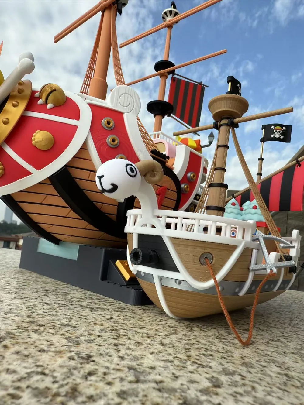 【150+ parts/450g】Going Merry/One Piece Luffy (restored based on Oda's ...