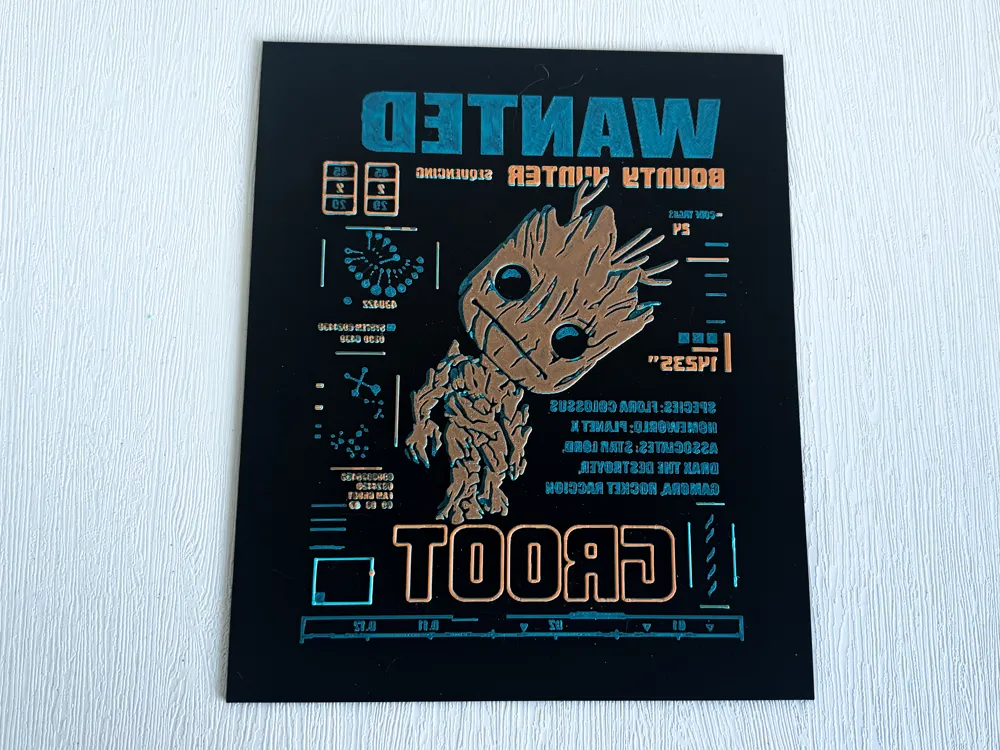 Groot Wanted Poster by Dark Cherry Arts MakerWorld: Download Free 3D Models