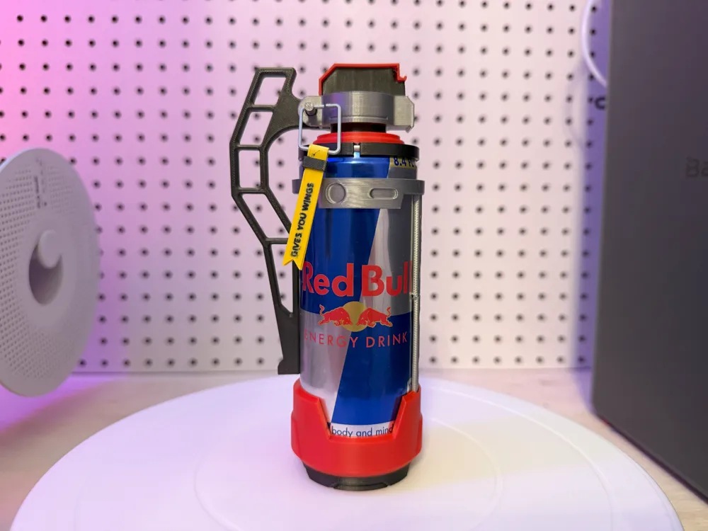 Red Bull Stun Grenade Kit by wuboo MakerWorld: Download Free 3D Models