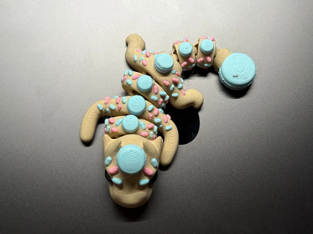 Baby Articulated Macaron Dragon - By Vixvvo3D by Vixvvo3D MakerWorld ...