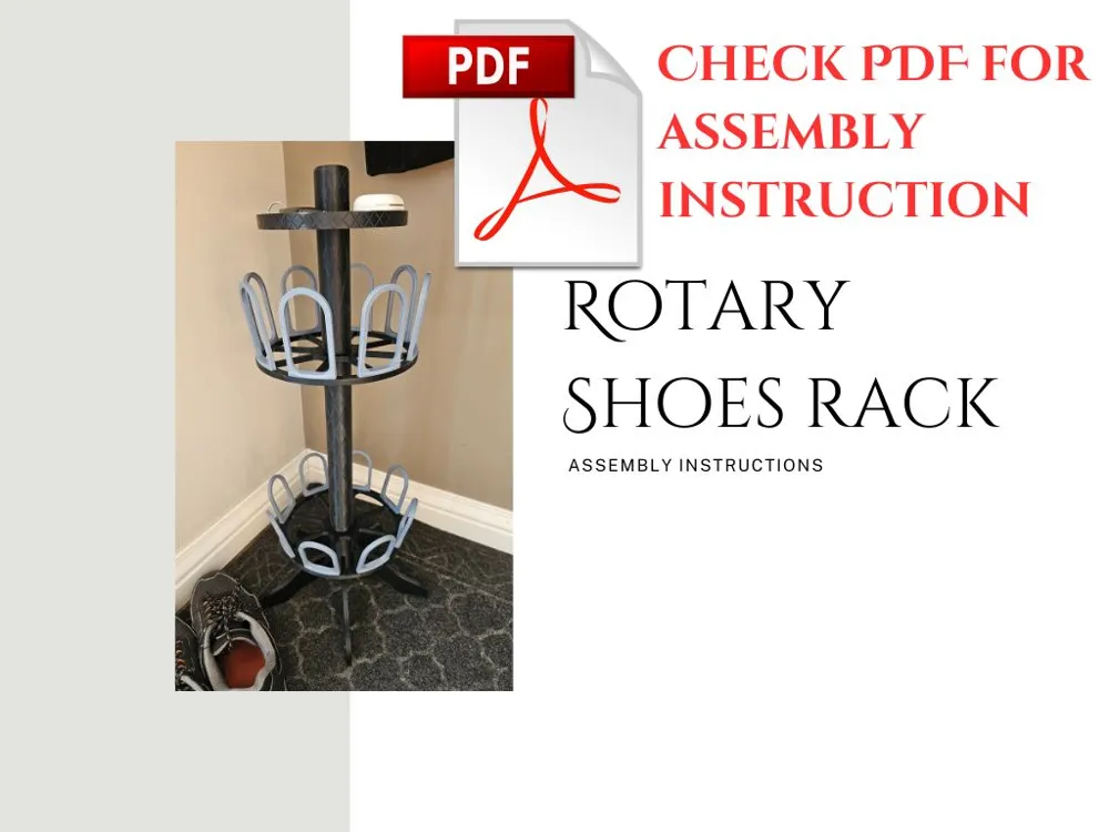Rotary shoes rack by PhantomX MakerWorld: Download Free 3D Models