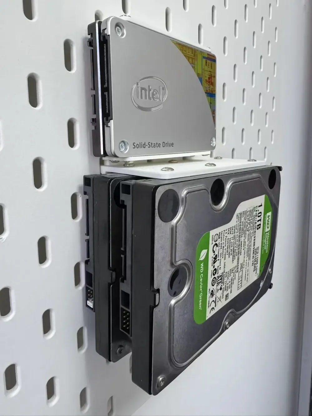 Hard Drive Holder - IKEA Skadis pegboard accessories - Free 3D Print ...
