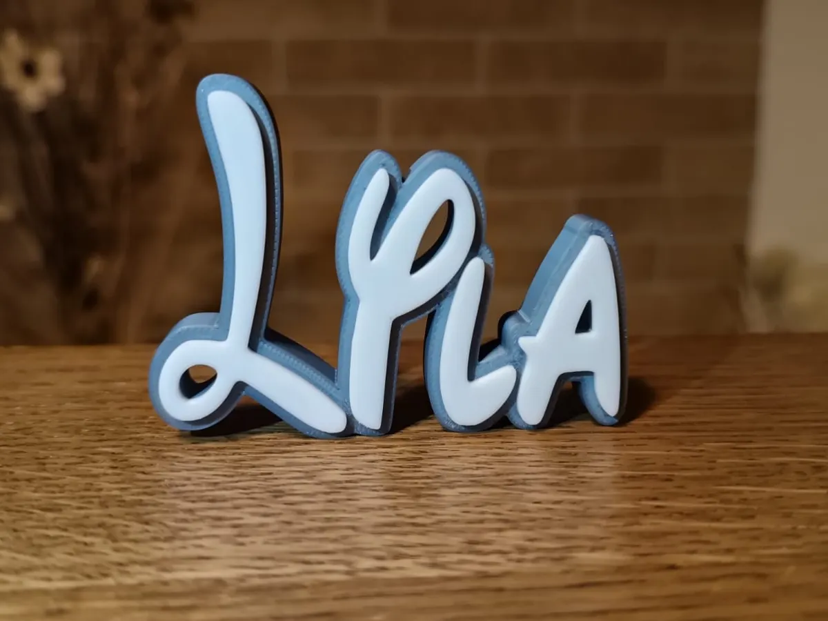Disney Name Sign Lyla Kid Room Wall Decor Tag - Free 3D Print Model ...
