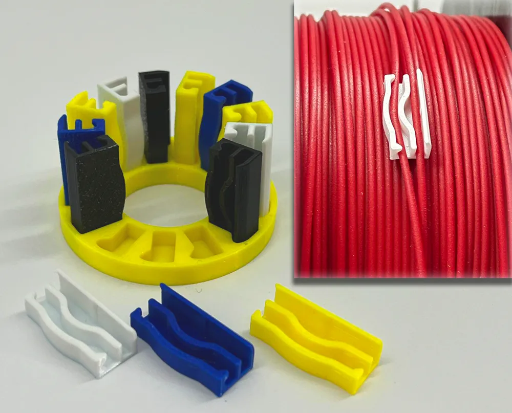 Filament Clip Lite with holder Remixed by mlodybuk - MakerWorld