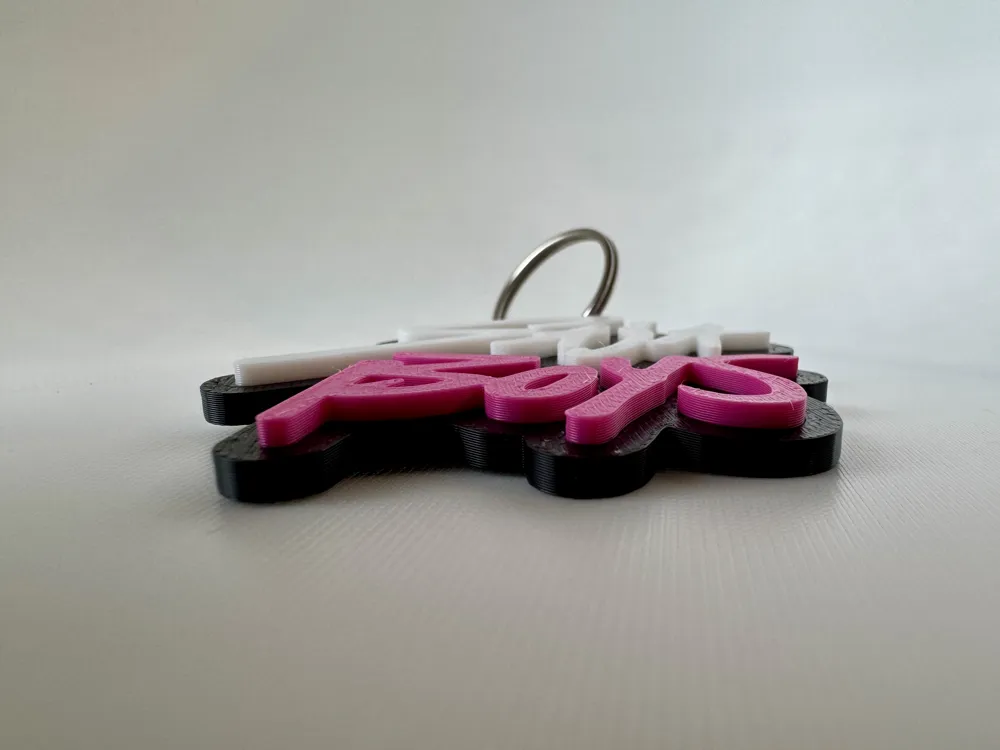 Saja Boys Text Keychain - Free 3D Print Model - MakerWorld