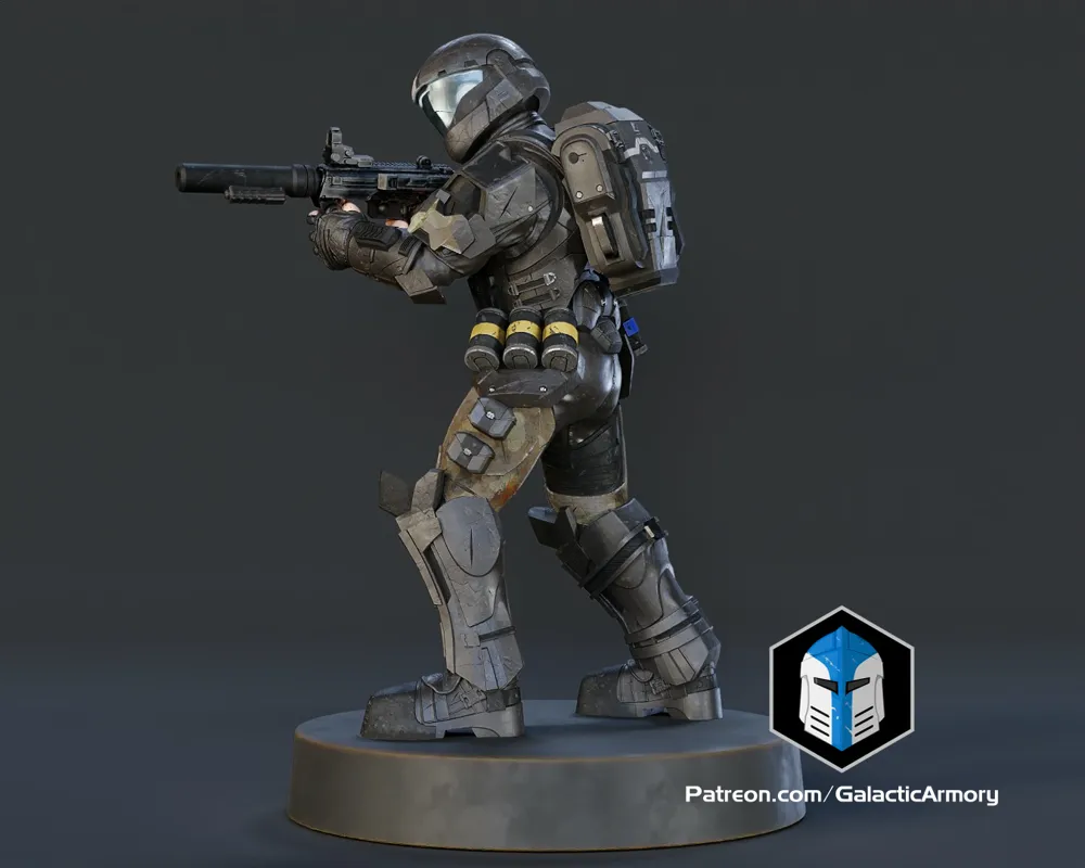 Halo ODST Rookie Miniature by Galactic Armory MakerWorld: Download Free ...