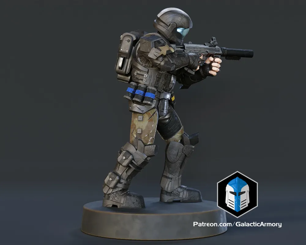 Halo ODST Rookie Miniature by Galactic Armory MakerWorld: Download Free ...