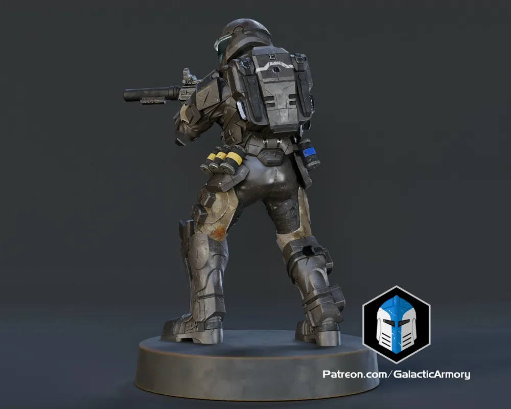 Halo ODST Rookie Miniature by Galactic Armory MakerWorld: Download Free ...