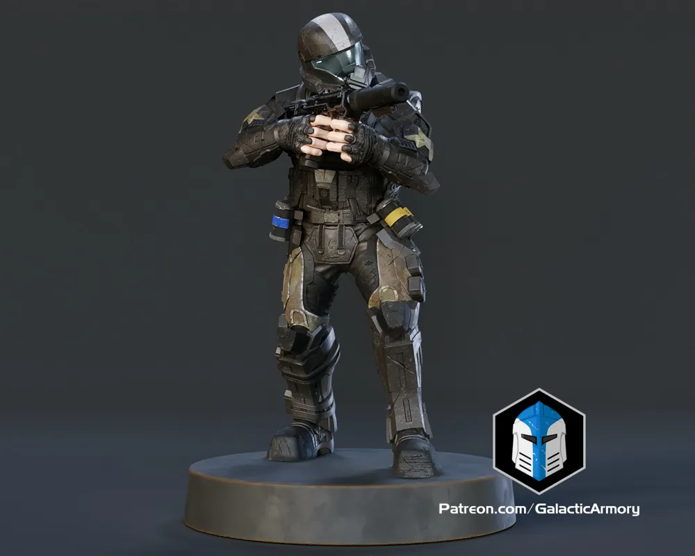 Halo ODST Rookie Miniature by Galactic Armory MakerWorld: Download Free ...
