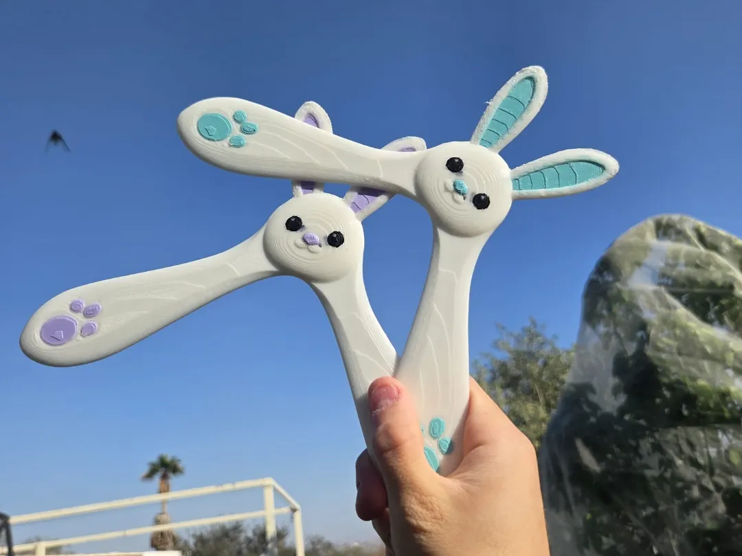 Bunnyrang – The Easter Boomerang Bunny - Free 3D Print Model - MakerWorld