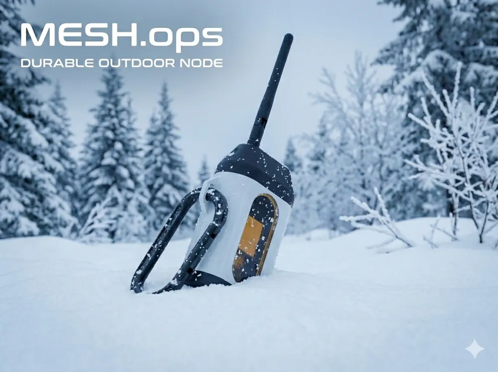 MESH.ops - 一个耐用的防水节点外壳 - 免费 3D 打印模型 - MakerWorld