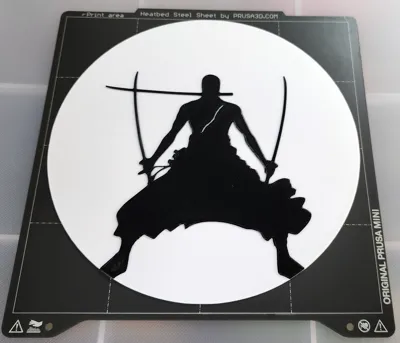 Roronoa Zoro Silhouette - 2 Colors by TripleGWorkshop - MakerWorld
