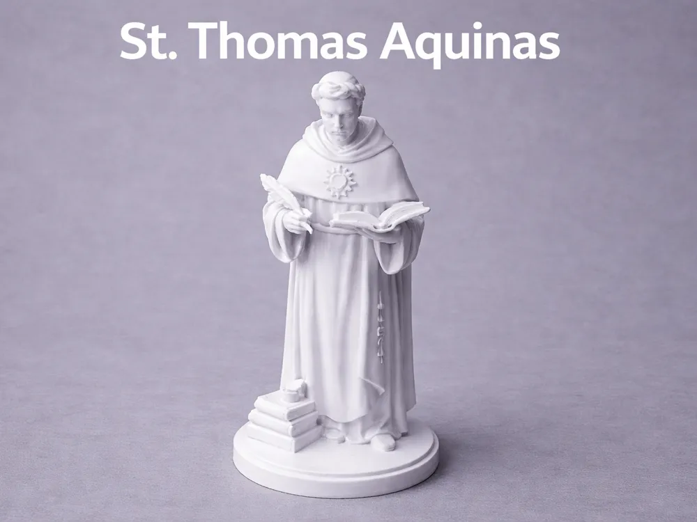 Saint Thomas d'Aquin (saint patron des étudiants) - Modèle d'Impression ...