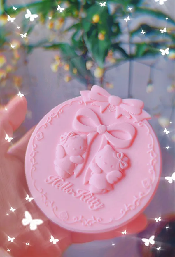 Hello Kitty cute bow angel threaded storage jar box - Free 3D Print ...