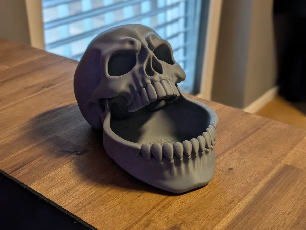 Halloween Skull Candy Bowl | Open Jaw Dish by Cosa_93 MakerWorld ...