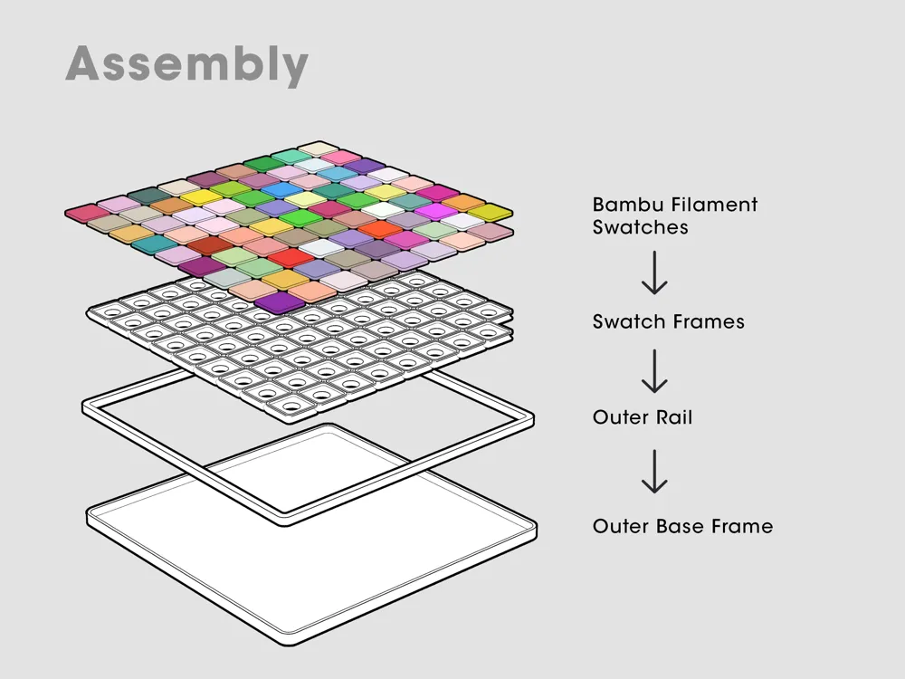 Bambu Swatch Puzzle by NEWSTREAM MakerWorld: Download Free 3D Models
