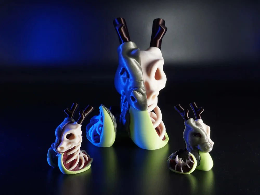 Cali-Dragon: Undead Version - Free 3D Print Model - MakerWorld
