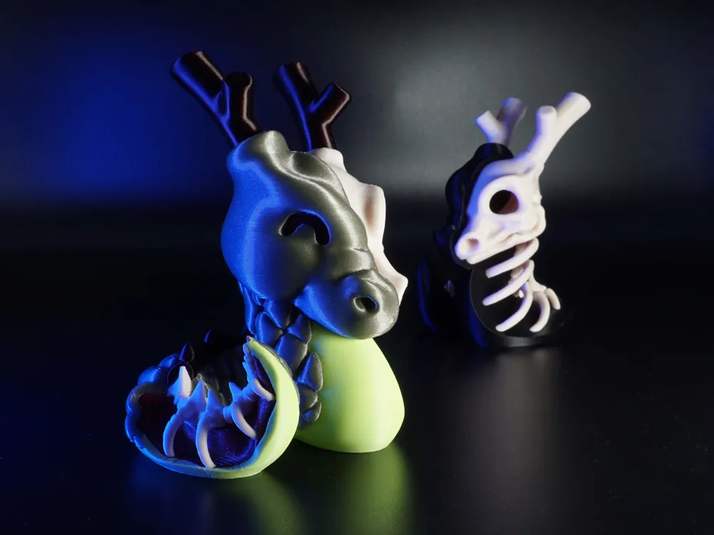 Cali-Dragon: Undead Version - Free 3D Print Model - MakerWorld