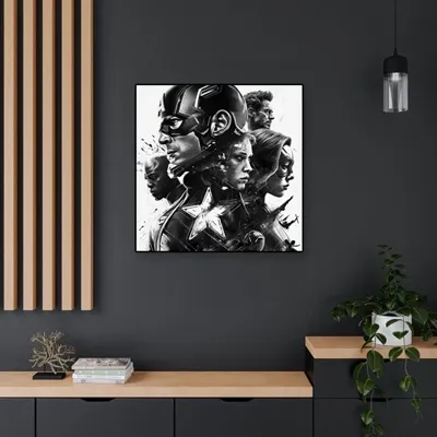 Marvel Universe Poster Black and White Hueforge by peterow - MakerWorld