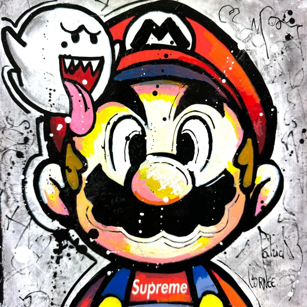 Super Mario painting Hueforge by Tala16 - MakerWorld