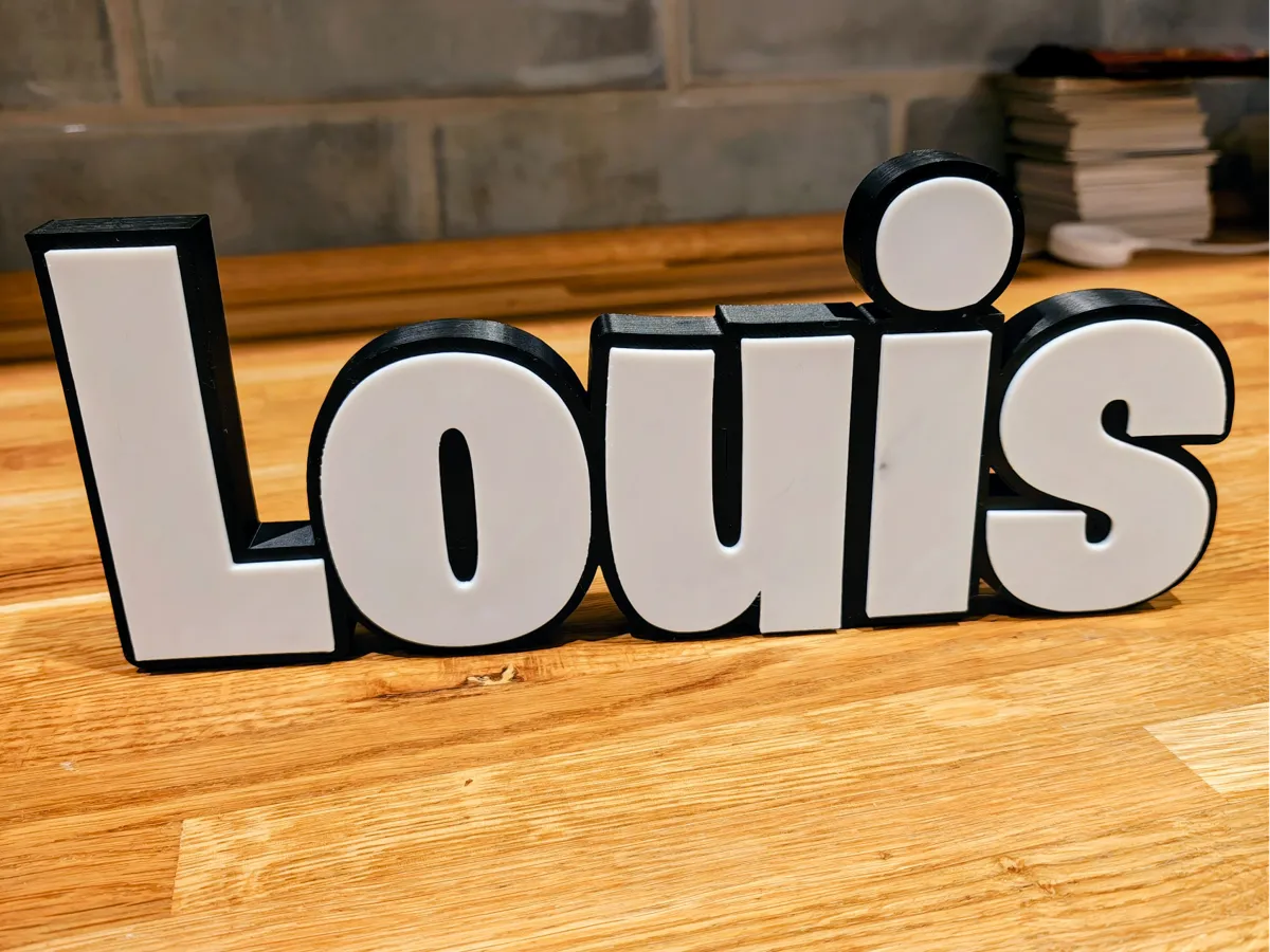FORTNITE FONT ***LOUIS*** - Free 3D Print Model - MakerWorld