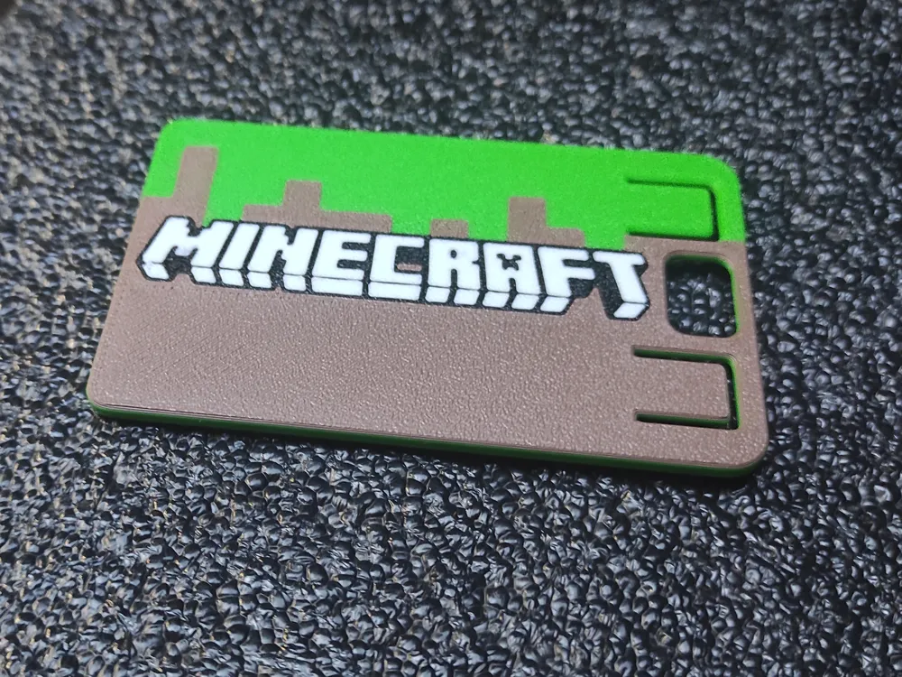 Minecraft ID/Card/Badge Holder by We Be Printin' MakerWorld: Download Free 3D Models