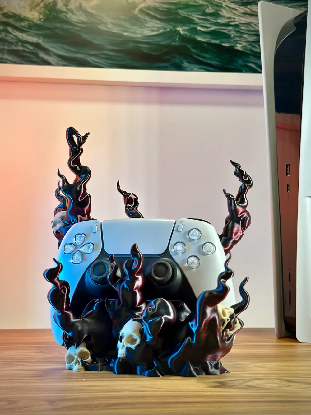 Spooky Controller Stand - Free 3D Print Model - MakerWorld