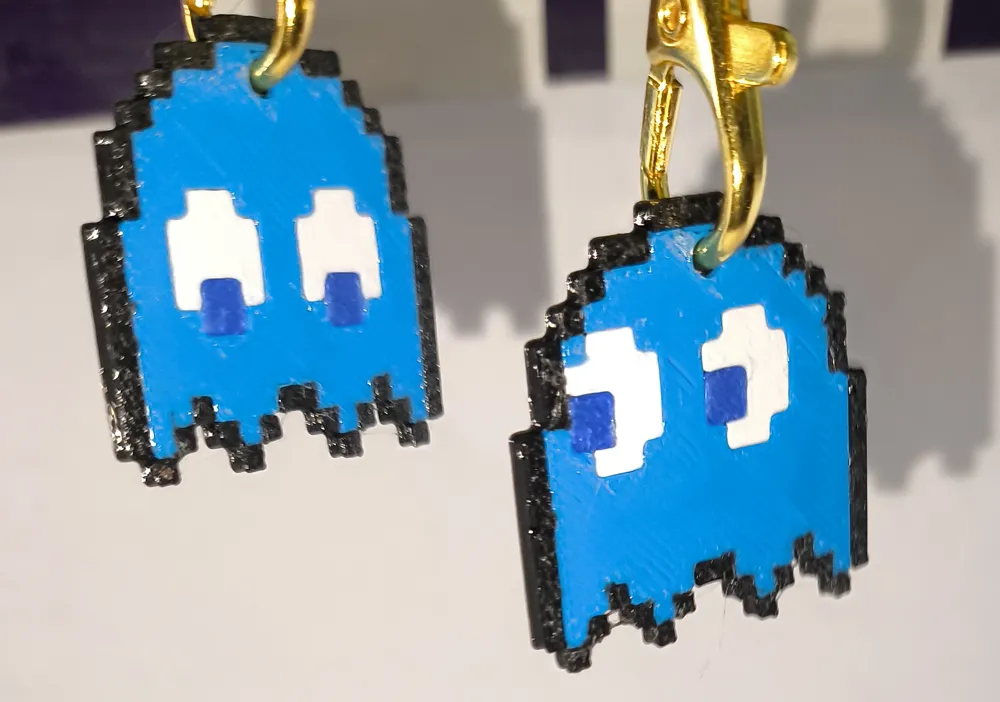 Pac-man ghosts keychain - Free 3D Print Model - MakerWorld