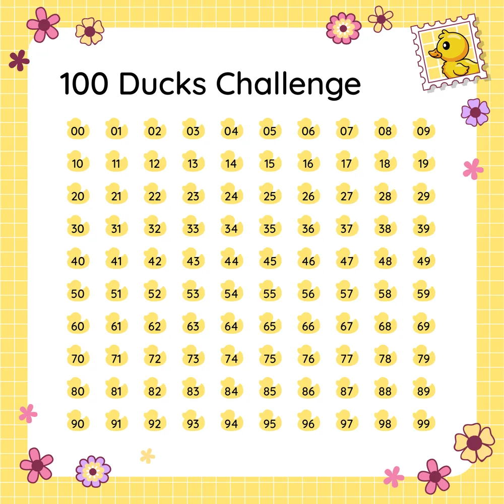 The 100 Hidden Ducks Game + PDF / Challenge! - Free 3D Print Model ...