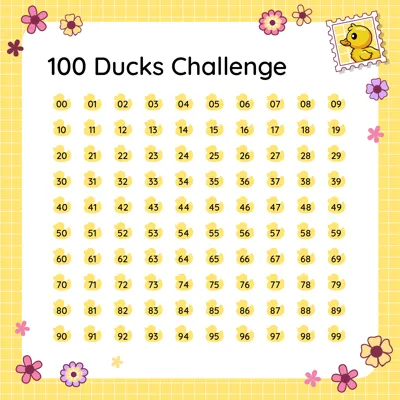 The 100 Hidden Ducks Game + PDF / Challenge! - Free 3D Print Model ...