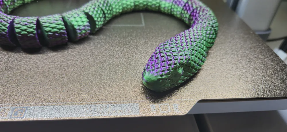 three articulated textured snakes - Free 3D Print Model - MakerWorld