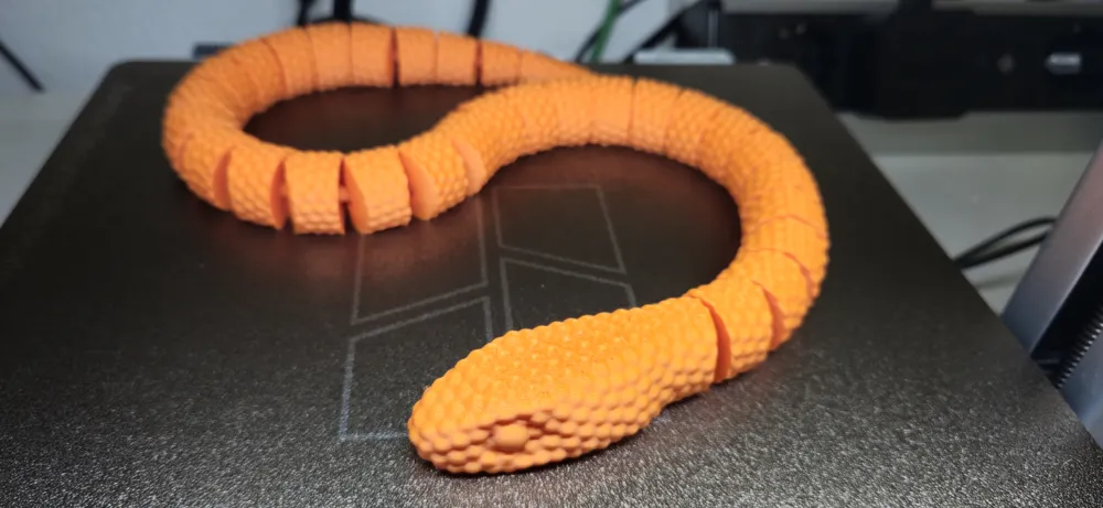 three articulated textured snakes Remixed by Blubbmann MakerWorld ...