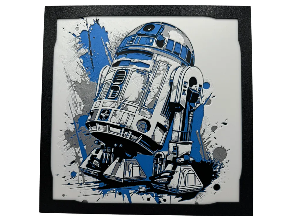 R2D2 - Hueforge - Free 3D Print Model - MakerWorld