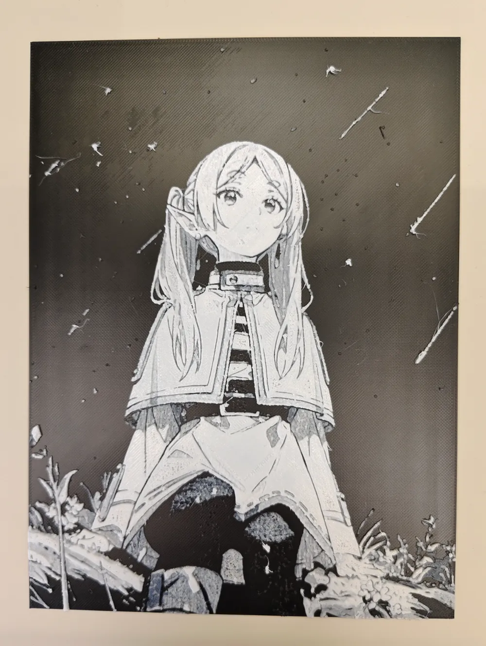 Frieren: Beyond Journey's End - Meteor Shower by 冷鸢-浮雕照片制作 - MakerWorld