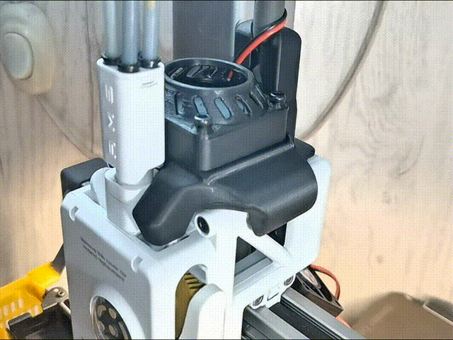 A1&A1 mini Extruder Cooling Duct (Split Fan Shroud) by 感觉呼吸 MakerWorld ...