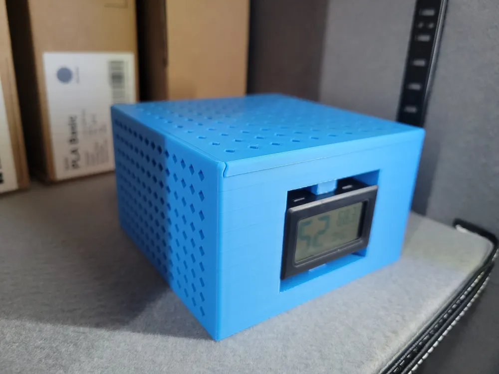 Desiccant Box With Hygrometer Slot by Dr_EGfish - MakerWorld