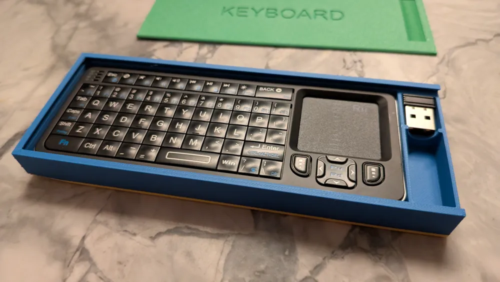 Rii K06 Mini Keyboard and 2.4Gz Adapter Case by Carl_P - MakerWorld