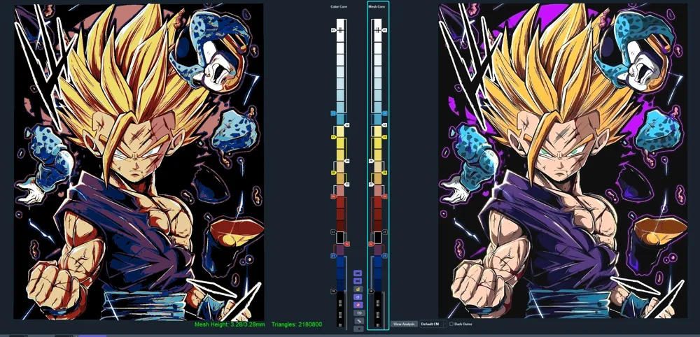 Dragon Ball Z Hueforge - Gohan Destruction by Dakiren MakerWorld ...