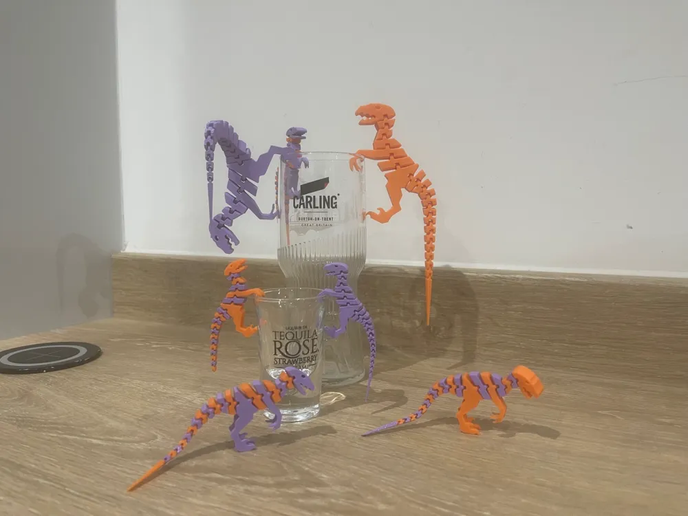 Articulated Flexi Raptor Remixed by dylcro2 - MakerWorld