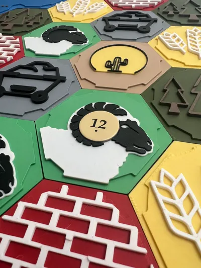 Settlers of Catan Border/Frame by Pulsar Designs - MakerWorld