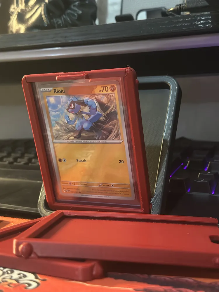 Wall-Mounted Pokemon Card Top Loader Display - Free 3D Print Model ...