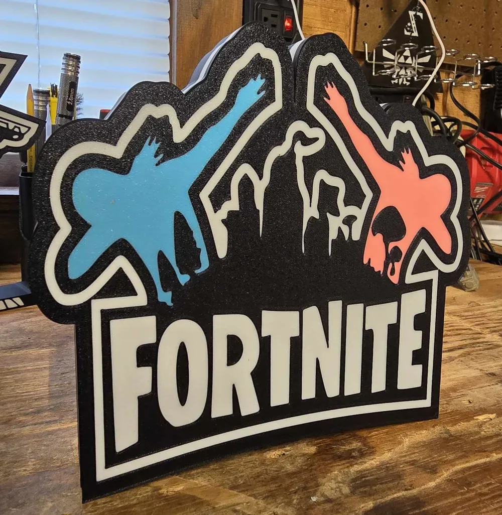 Fortnite Dab Logo Lightbox by Nik - MakerWorld