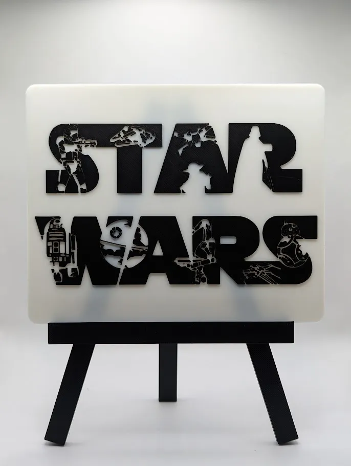 Star Wars Logo (Plate / Sign) by Krafty3D MakerWorld: Download Free 3D ...