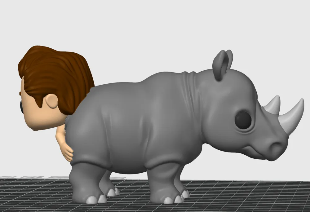 Ace Ventura Nashorn Funko Pop – Kostenloses 3D-Druckmodell – MakerWorld