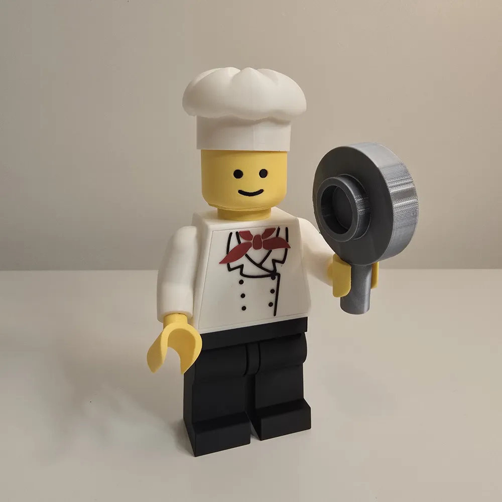 Brick Pan 500% for Brick Chef - Free 3D Print Model - MakerWorld