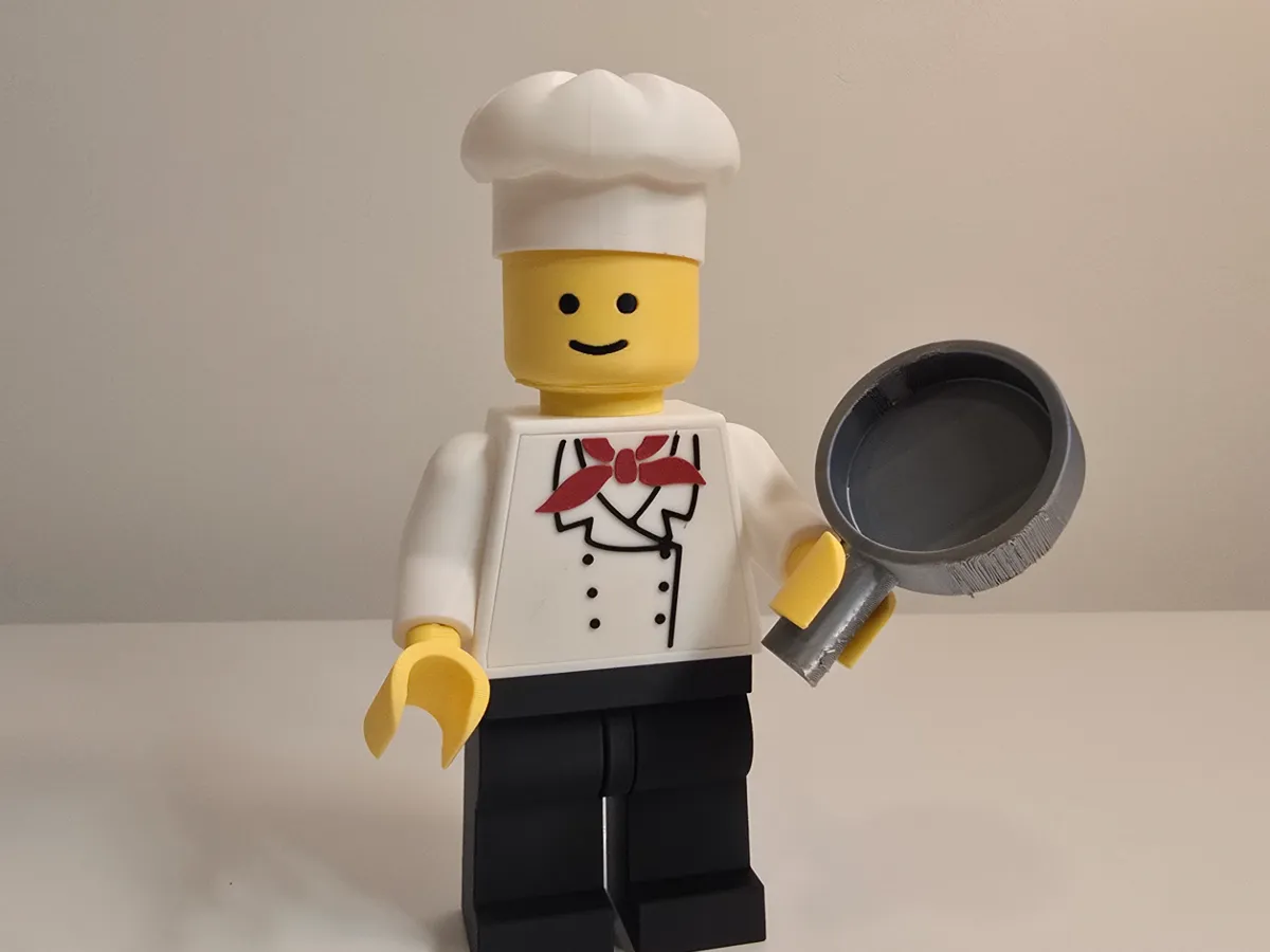 Brick Pan 500% for Brick Chef - Free 3D Print Model - MakerWorld