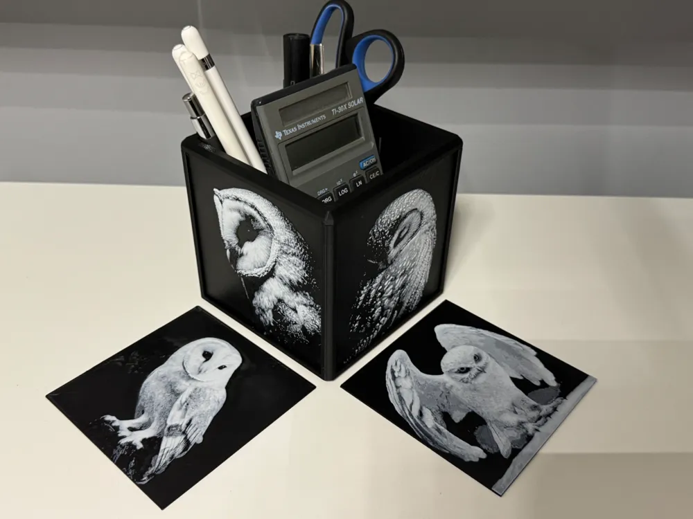 Piggy Bank / Tool a set with owls by cP3D - MakerWorld