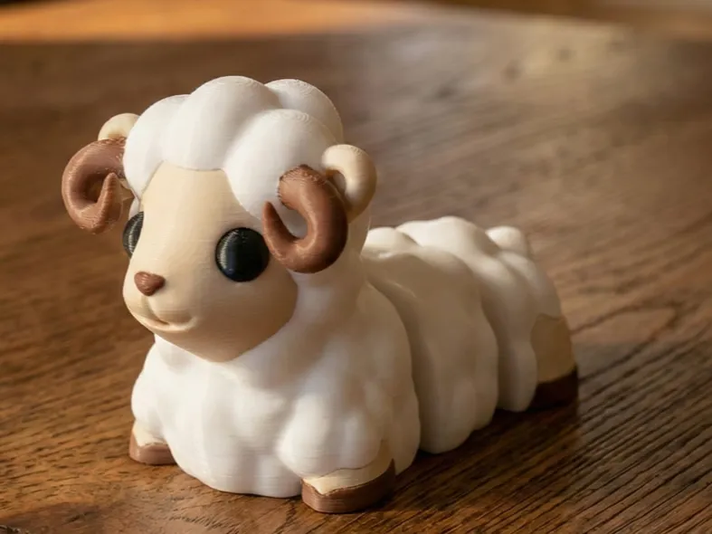 Articulated Ram – Cute Flexible Farm Animal - Free 3D Print Model ...