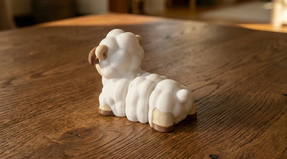 Articulated Ram – Cute Flexible Farm Animal - Free 3D Print Model ...